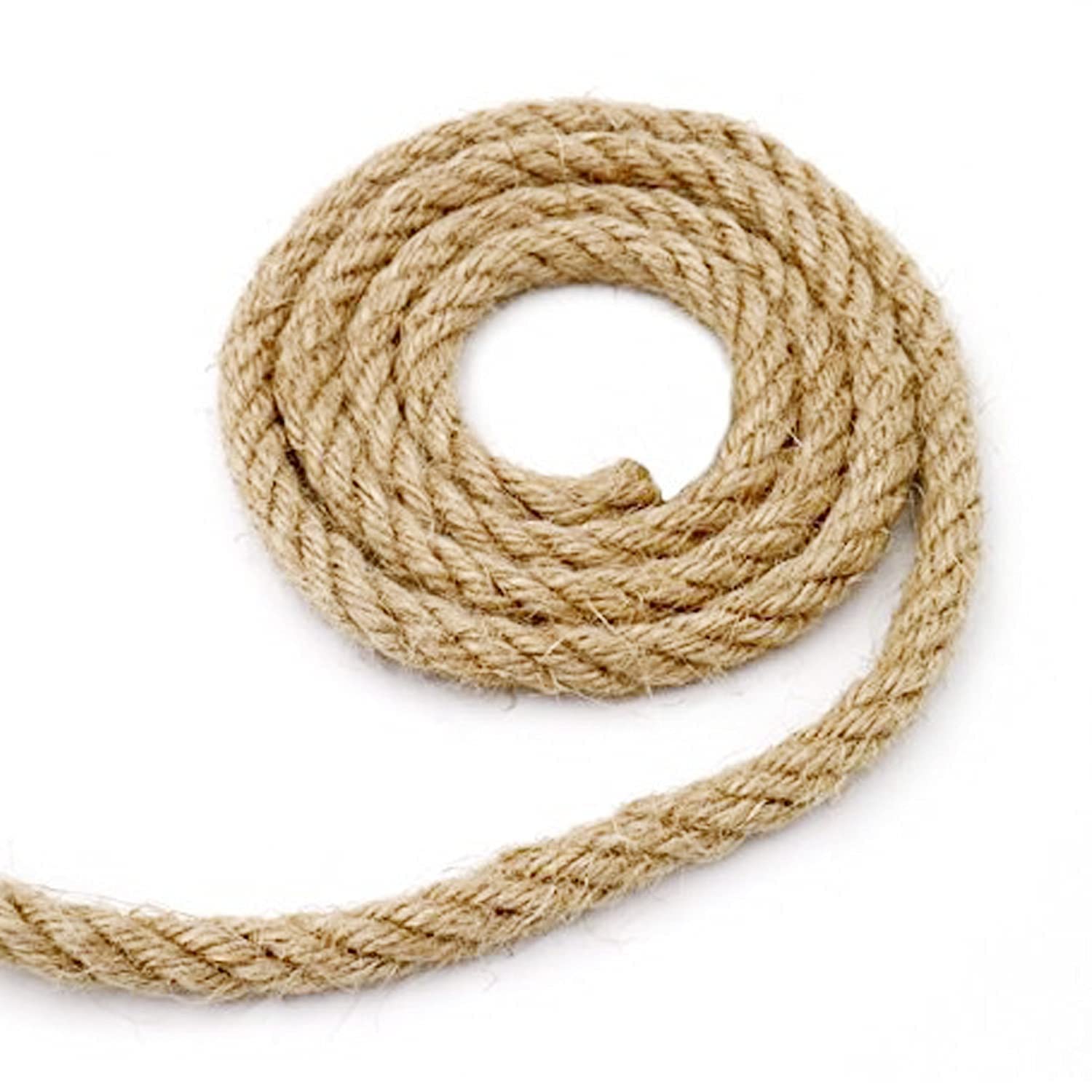 LUCRE | Natural (10 Meters, 10mm) Strong Jute Twine Rope Spool, Linen ...