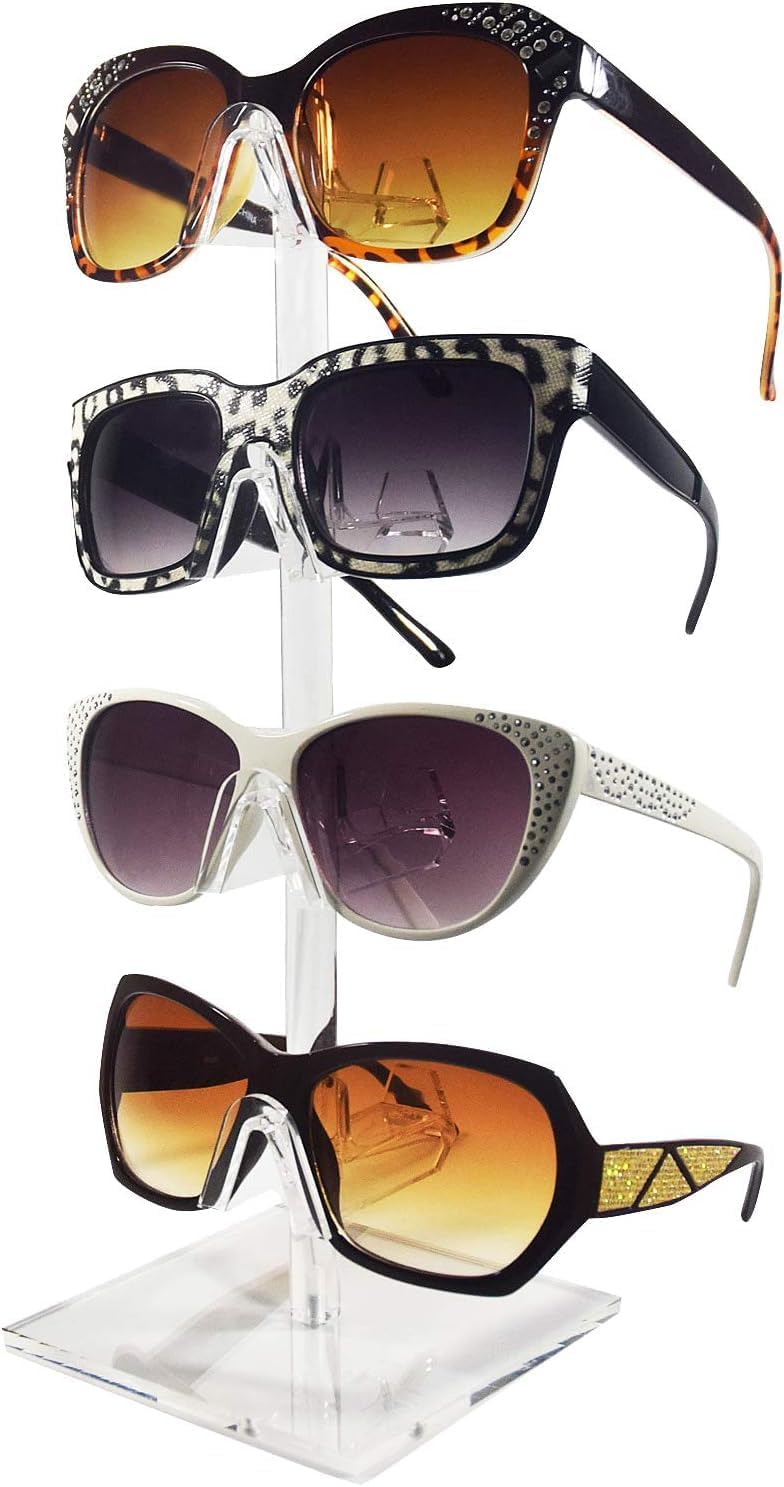 Amazon.com: Premium Acrylic Eyewear Display Stand, Sunglasses Rack ...