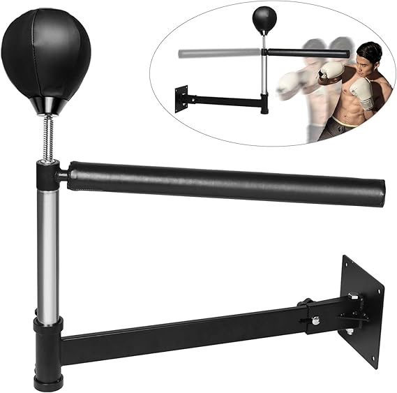 Amazon.com : JELLYRATTBIT Wall Mounted Boxing Bar with Punching Bag ...