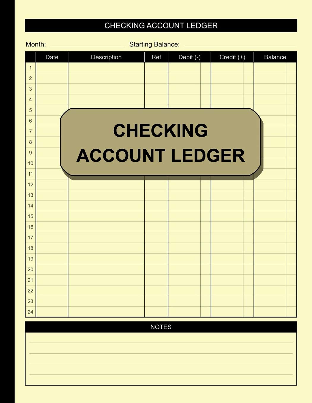 Amazon.com: Checking Account Ledger: Simple Accounting Ledger for ...