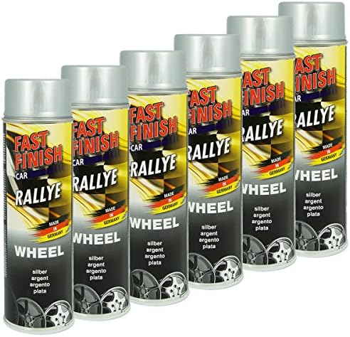 FAST-FINISH 430244 Set Wheel beinhaltet 6X Felgensilber 500ml : Amazon ...