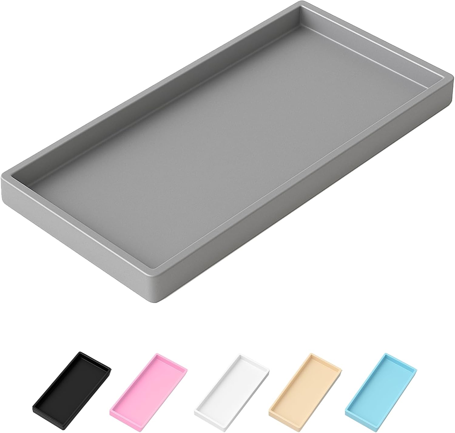 Amazon.com: Mriluvy Vanity and Bathroom Tray, 7.7" ABS Countertop ...
