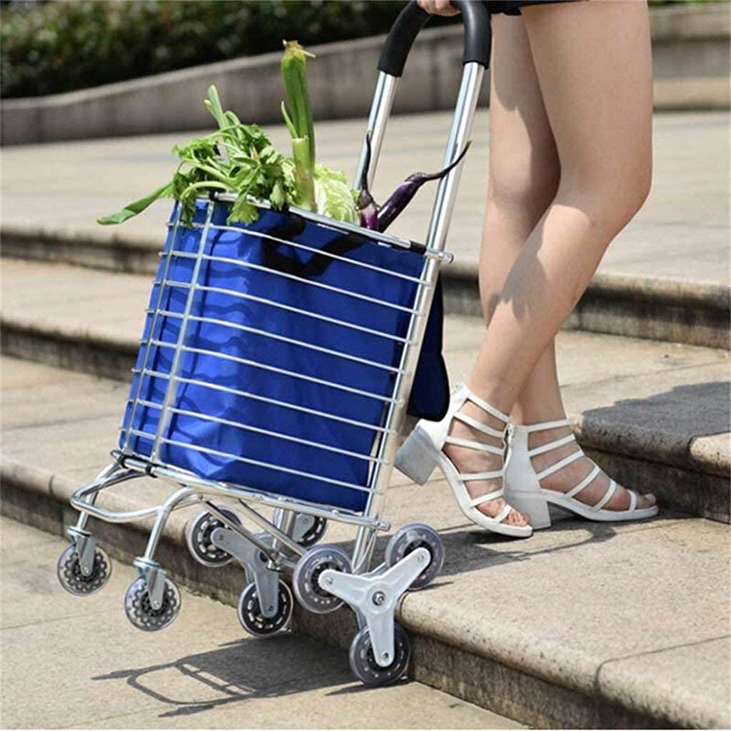 Buy Glaceon 8 Wheel Folding Shopping Mobility Trolley Bag Cart Market ...