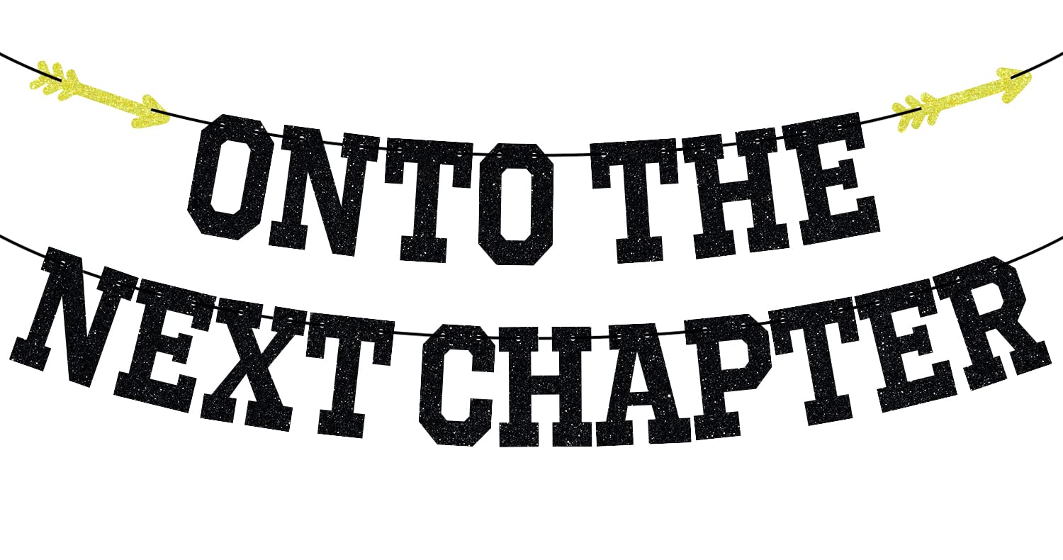 Amazon.com: Onto The Next Chapter Banner - Let the adventure Begin ...