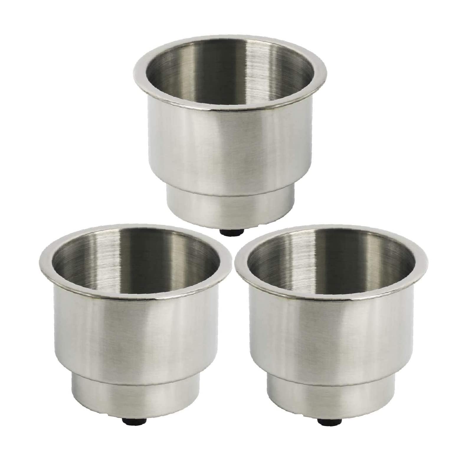 Amazon.com: NovelBee 3pcs Stainless Steel Cup Drink Holder with Drain ...