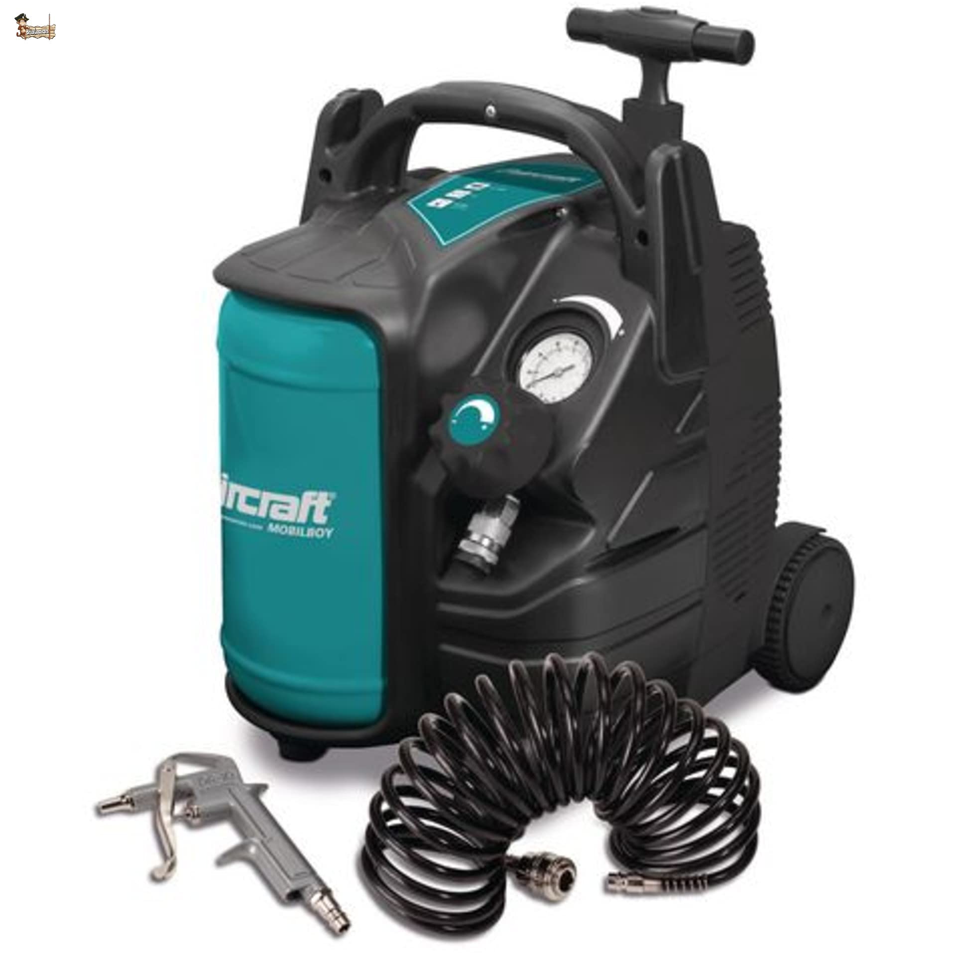 Buy BricoLoco Portable Air Compressor, Small and Lightweight, 10 Bar ...