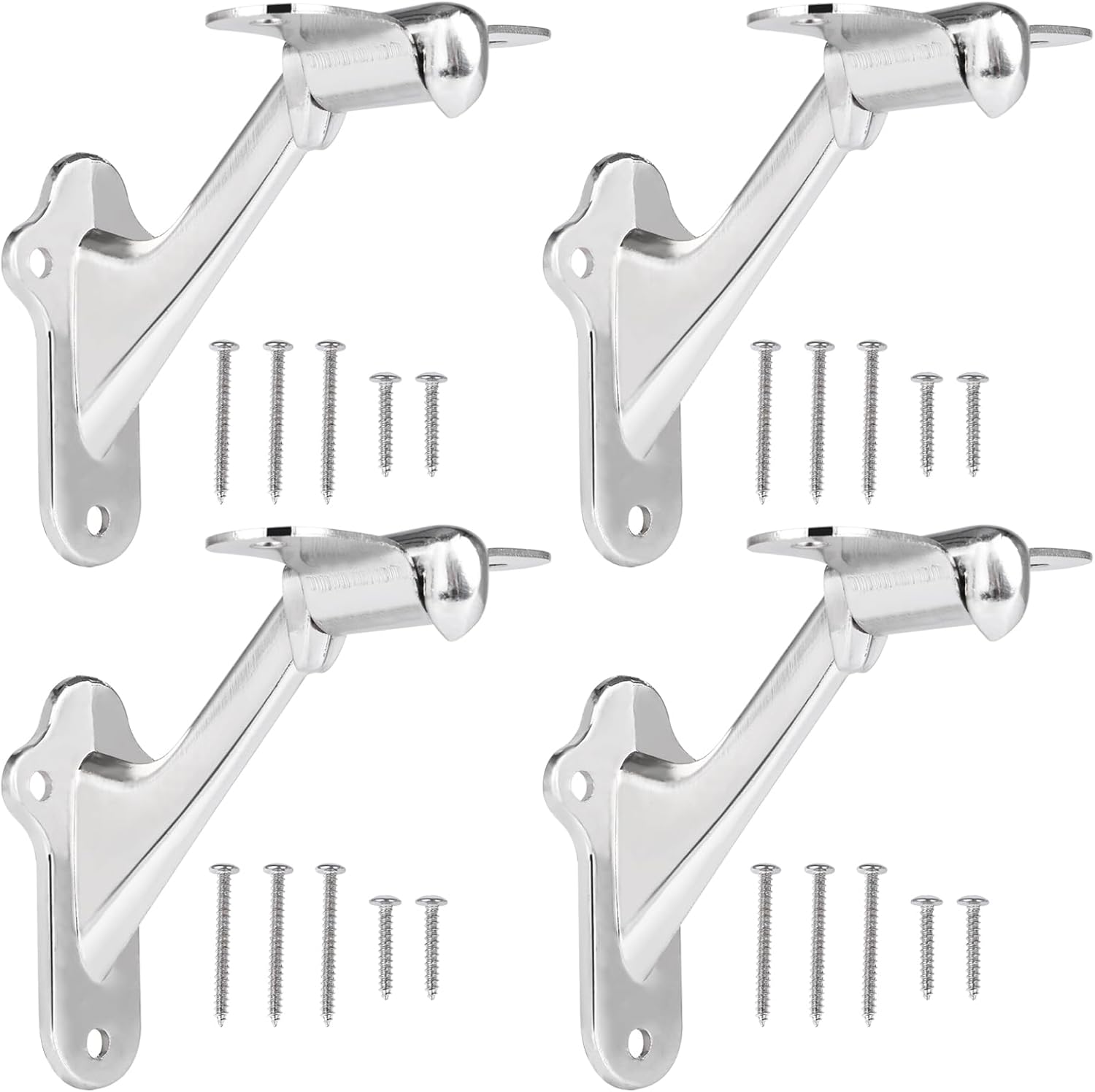 Amazon.com: RealPlus Handrail Bracket, 3" Staircase Hand Rail Brackets ...