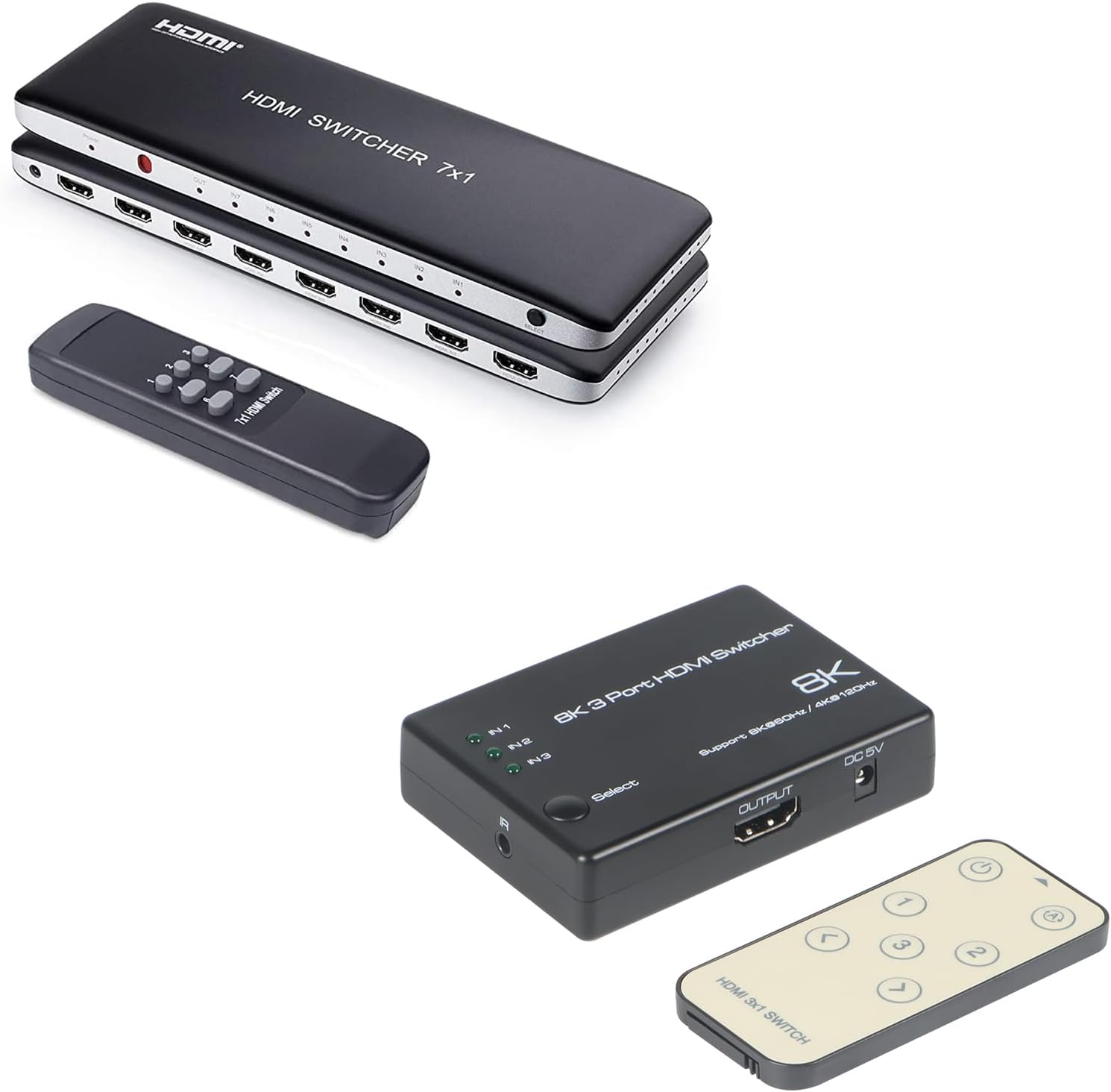 Amazon.com: Univivi HDMI Switch Version 2.0 7 Port 4K@60Hz & Version 2. ...