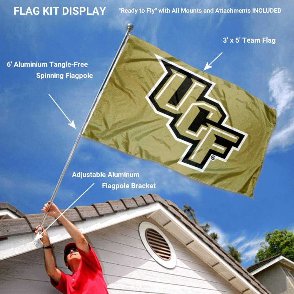 Buy College Flags & Banners Co. Central Florida Knights Metallic Flag ...