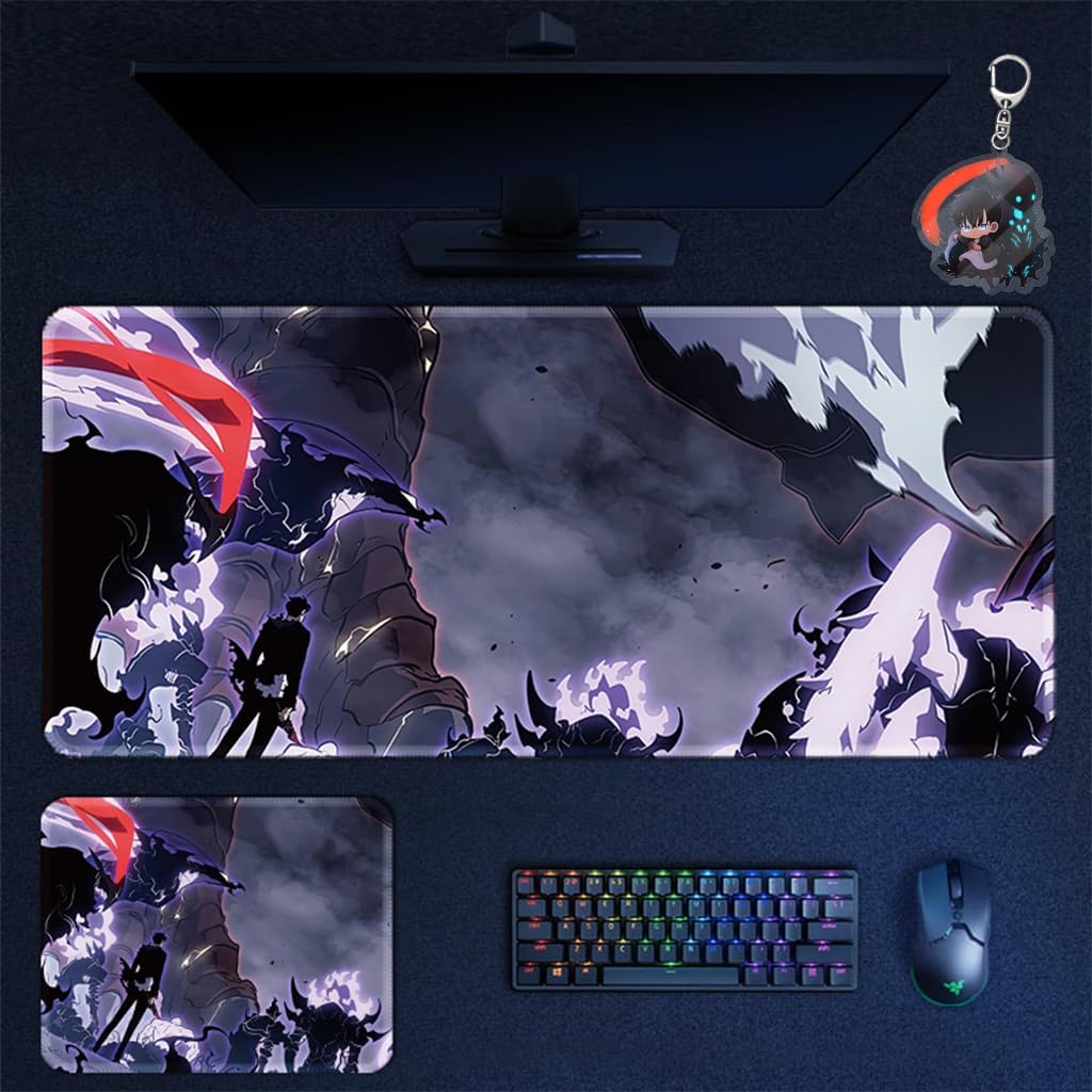 Amazon.com: Solo Leveling Mouse Pad Large Gaming Desk Mat Non-Slip ...