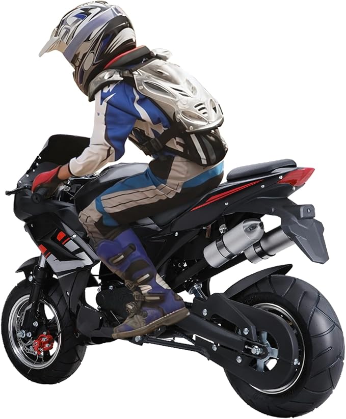 Amazon.com: 50cc 4-Stroke Pocket Rocket Motorcycle,Dirt Bike Mini Bike ...