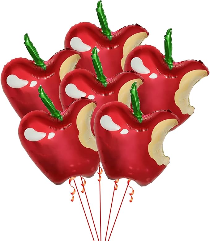 Amazon.com: Apple Balloons for Back to School Decorations - Pack of 6 ...