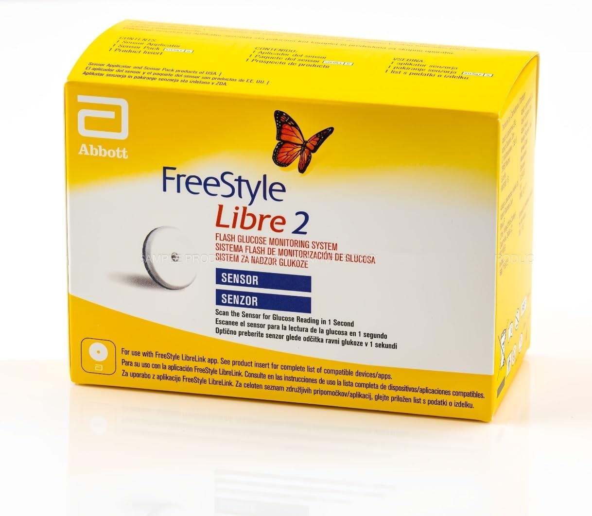 Buy FreeStyle Libre 2 Flash Glucose Monitoring System Sensor with Limdo ...