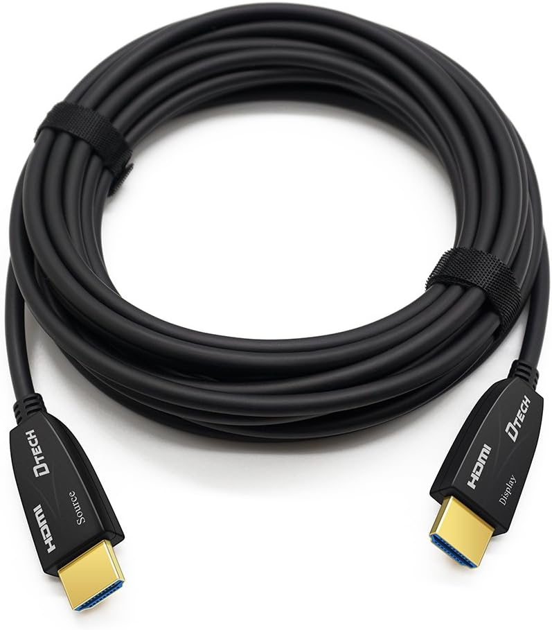 Amazon.com: DTech 10 Meter Fiber Optic HDMI Cable 4K 60Hz 18Gbps HDR ...