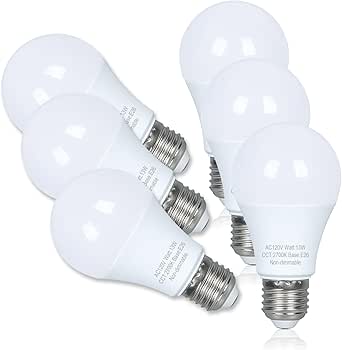 Marxlait 6 Pack LED Light Bulbs 100 watt Equivalent, Efficient 13W ...