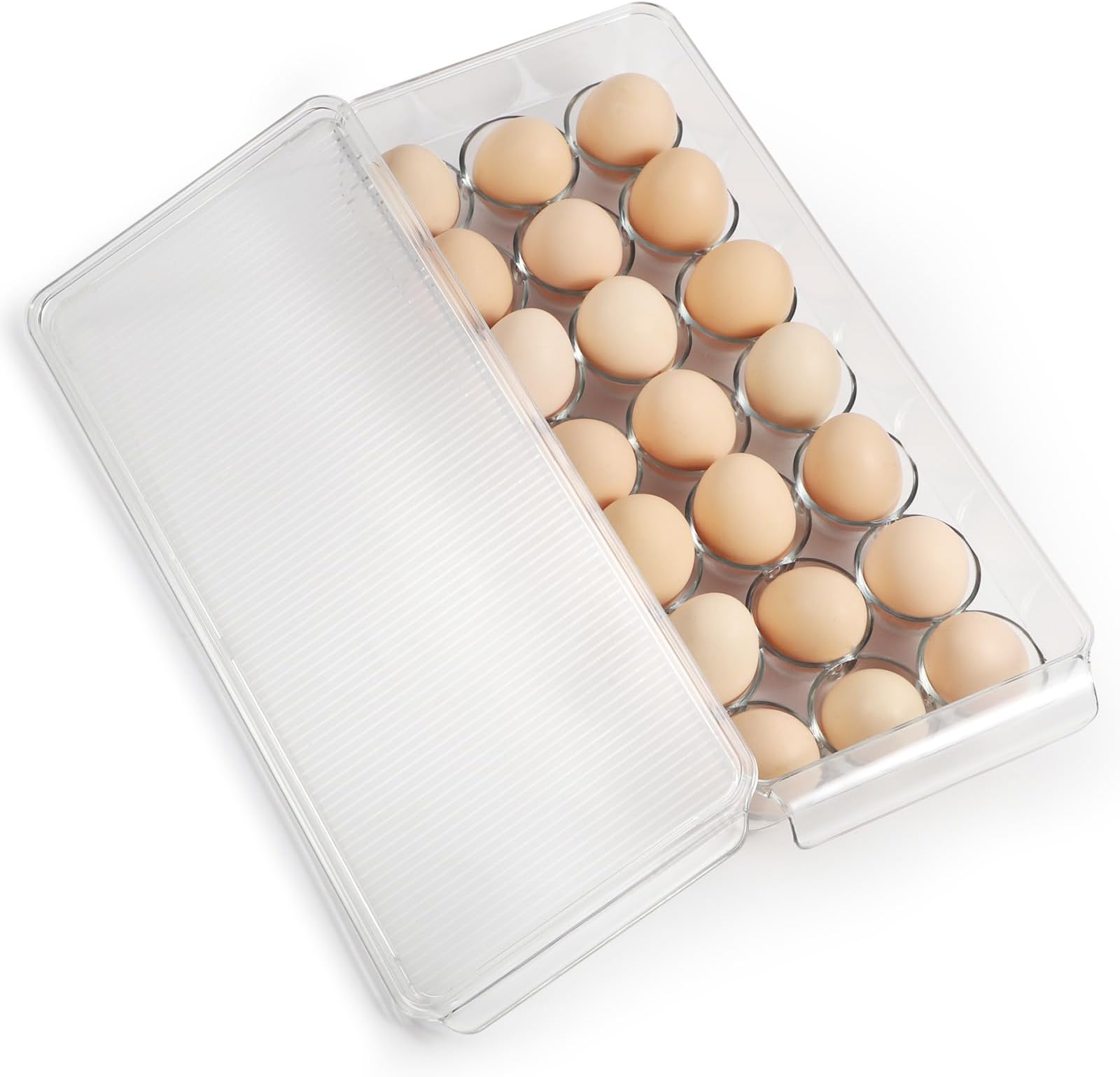 Amazon.com: 34 Cups Egg Container with Lid,Covered Egg Holders for 34 ...