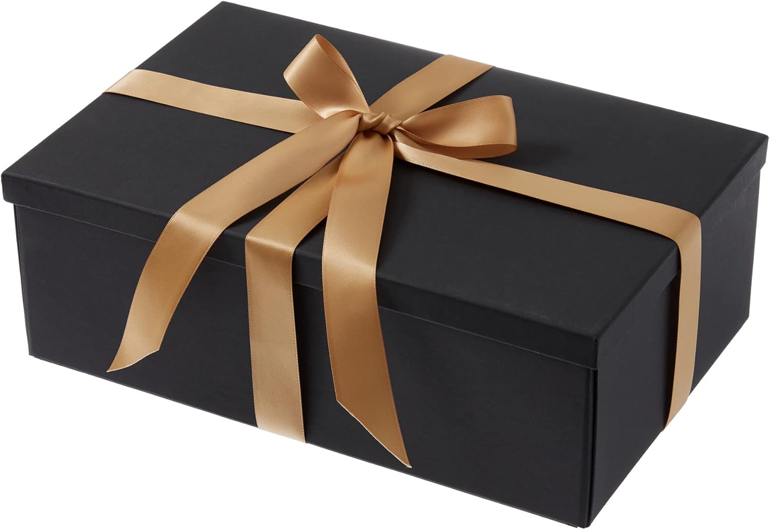 Amazon.com: Y YOMA 12” Large Gift Box with Lid and Gold Ribbon Paper ...