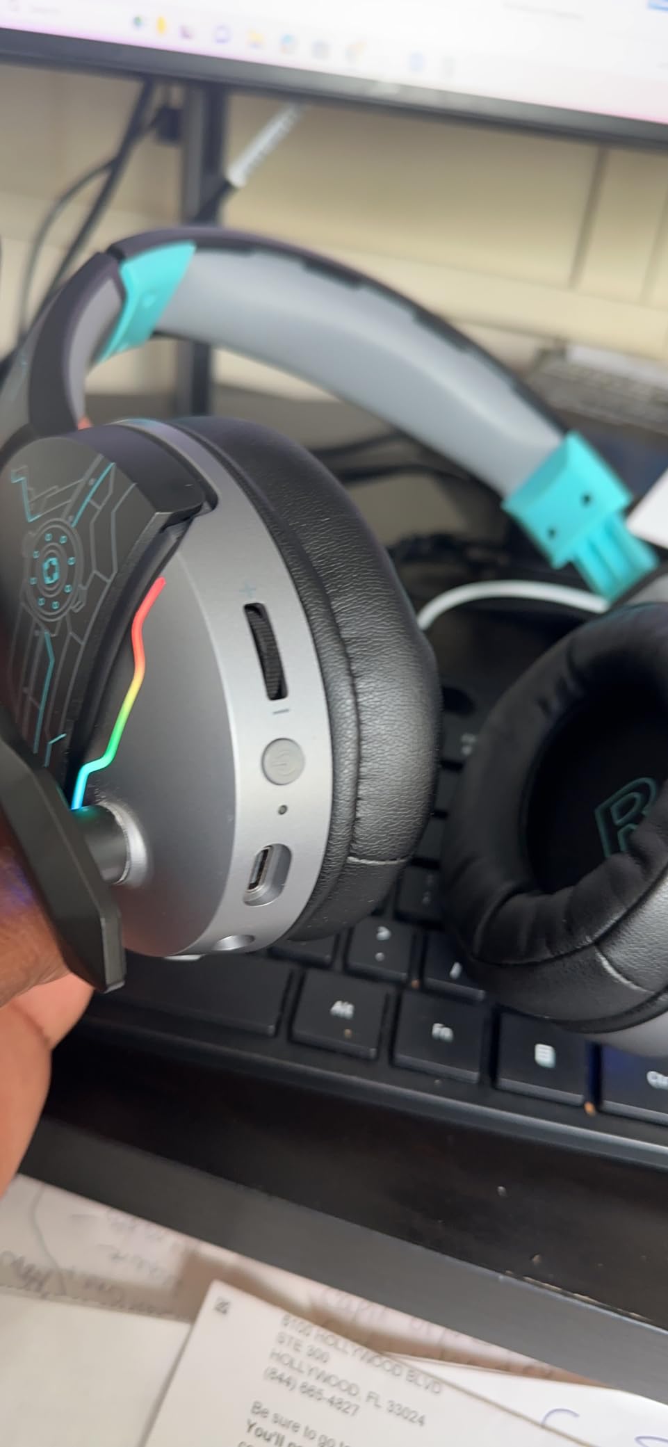 Amazon.com: NUBWO G08 Dual Wireless Gaming Headset with Microphone for ...