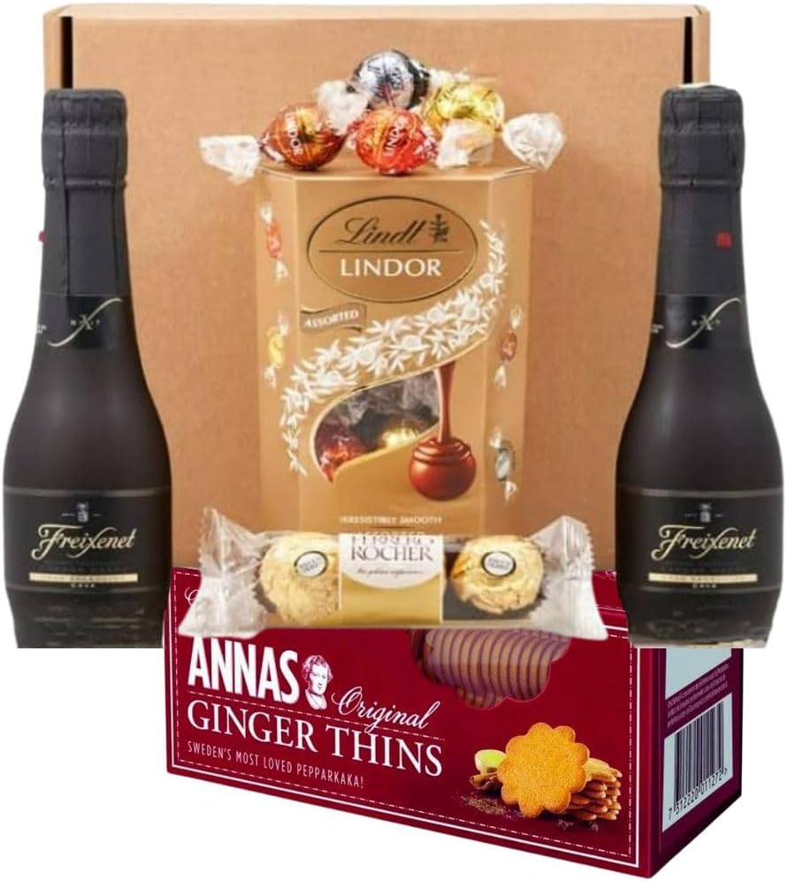 Gift for Her-Freixenet Prosecco & Chocolate Hamper Gift Set- Ferrero ...