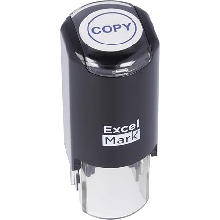 Amazon.com : Copy - ExcelMark Self-Inking Rubber Stamp - A17 Blue Ink : Office Products