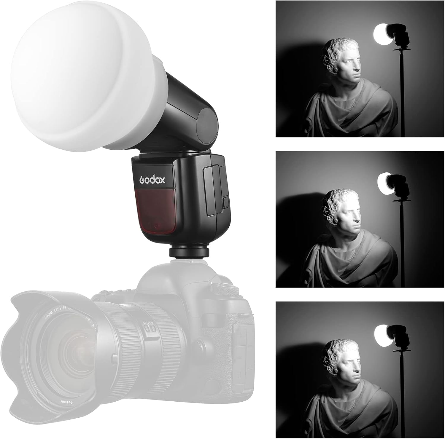 Godox AK-R22 Faltbare Diffuseur pour Godox V1, AD100Pro, AD200Pro ...