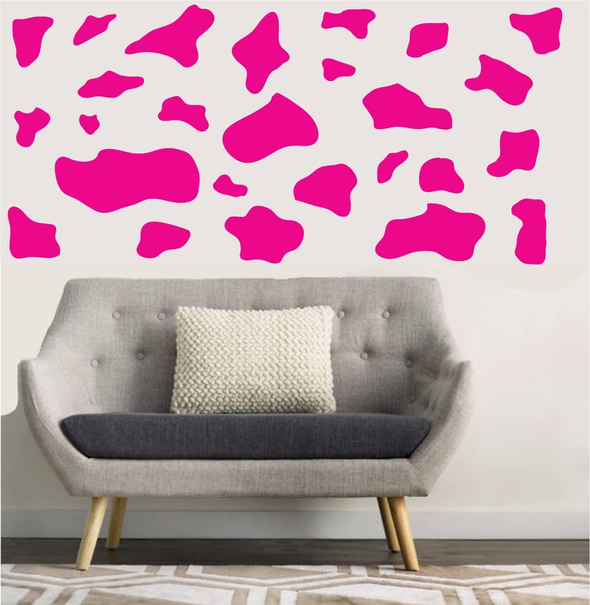 Amazon.com: Hot Pink 3D Zebra Print Star Wall Sticker Decals : Tools ...