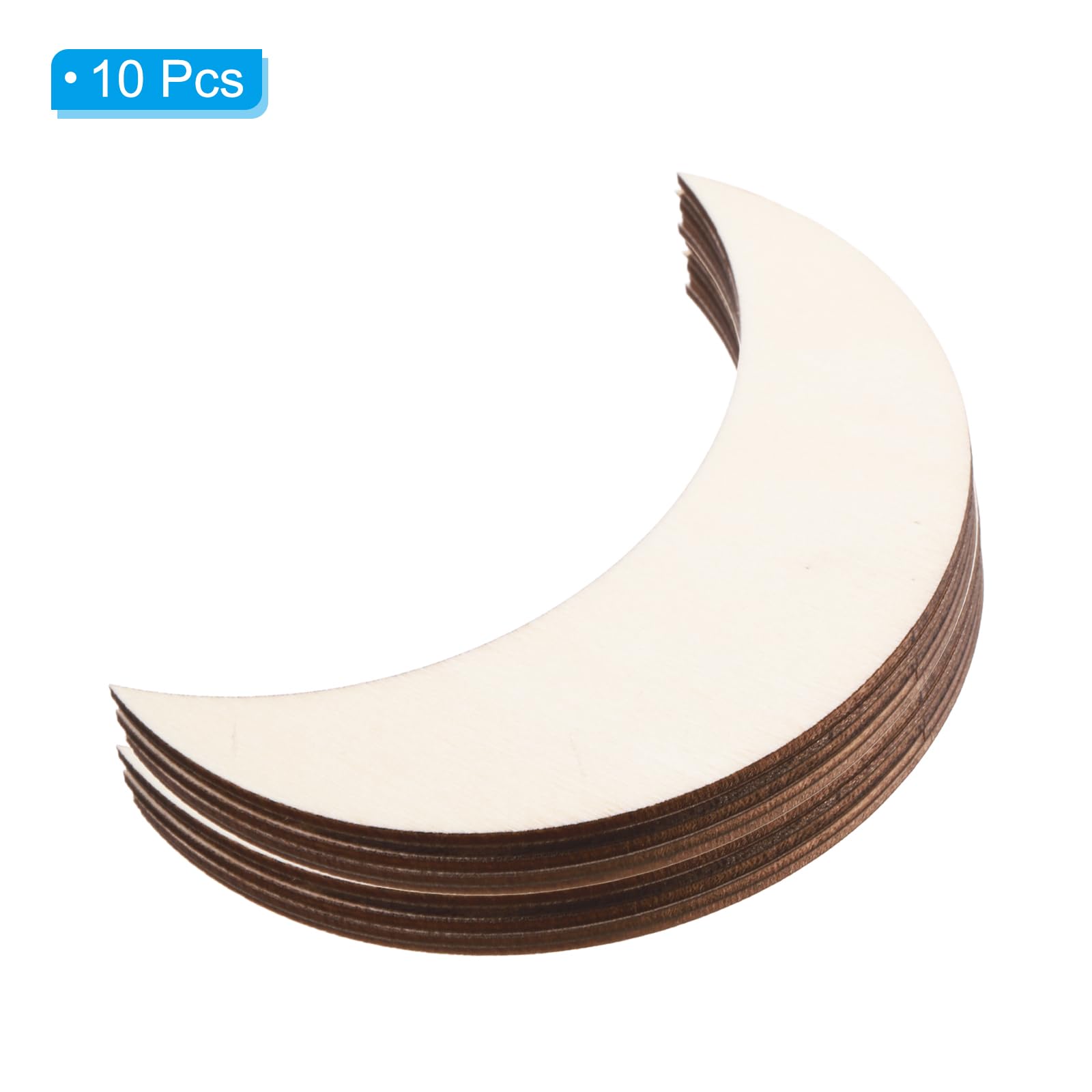 s 11"x4" Wooden Moon, 5 Pack Unfinished Wood Moon Blank Wooden Cutouts ...