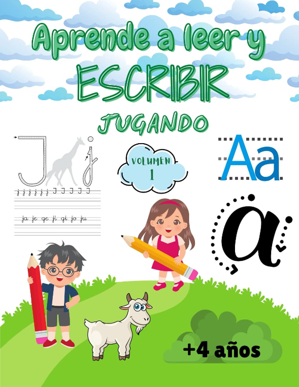Buy Aprende a leer y escribir jugando | Volumen 1 | + 4 años: Este libro guiará a su hijo a ...