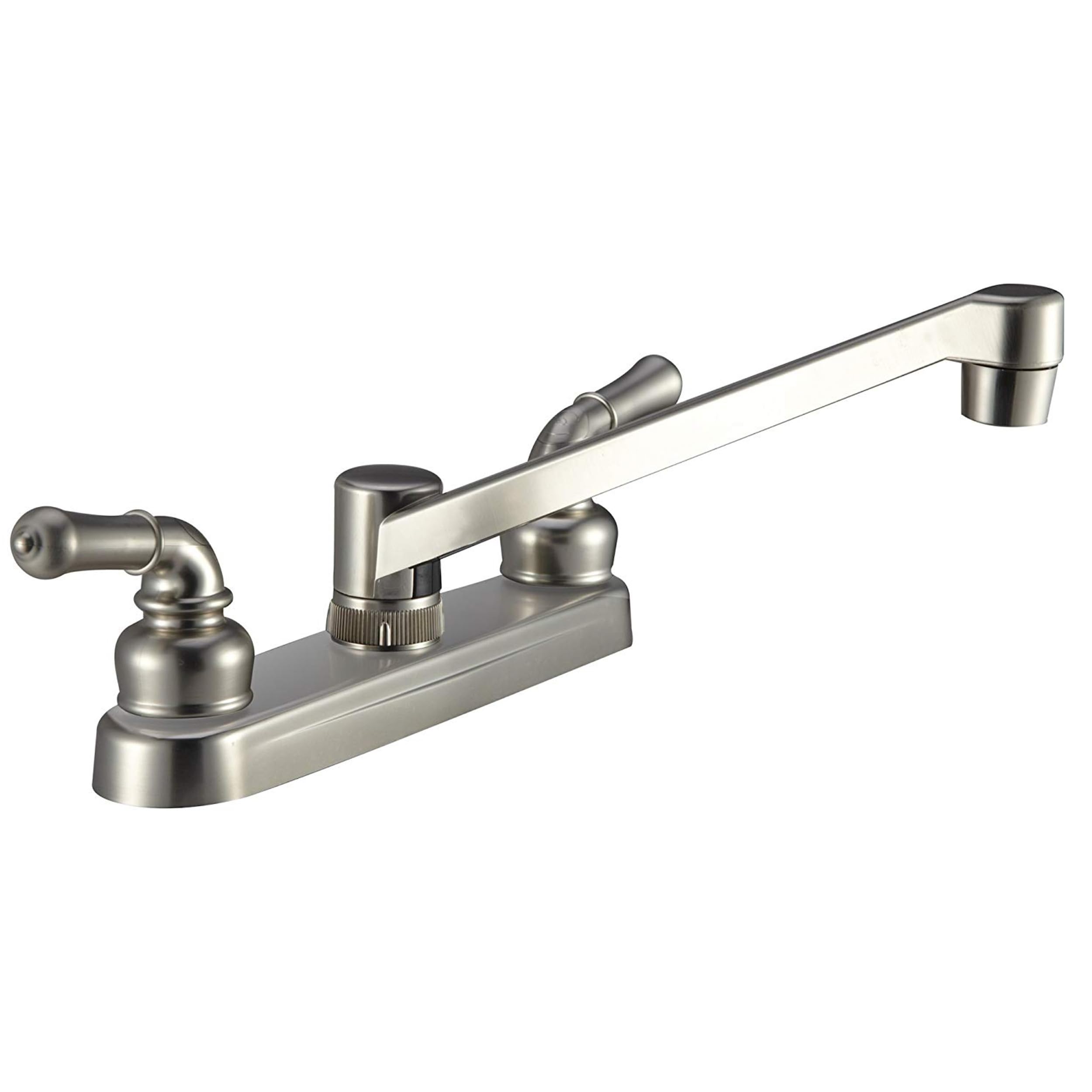 Pacific Bay PB-K14SN Kitchen Sink Faucet with Classic Levers - Metallic ...