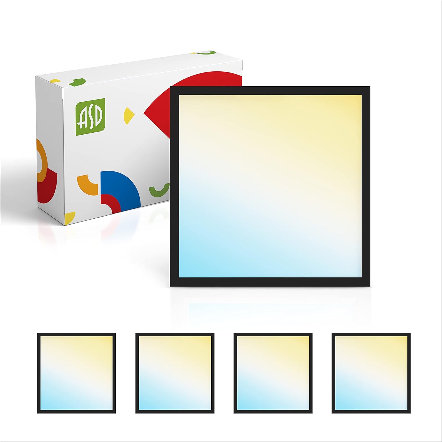 ASD LED 12" Square Flush Mount Light | 24W 1820LM 3000-5000K 120V ...