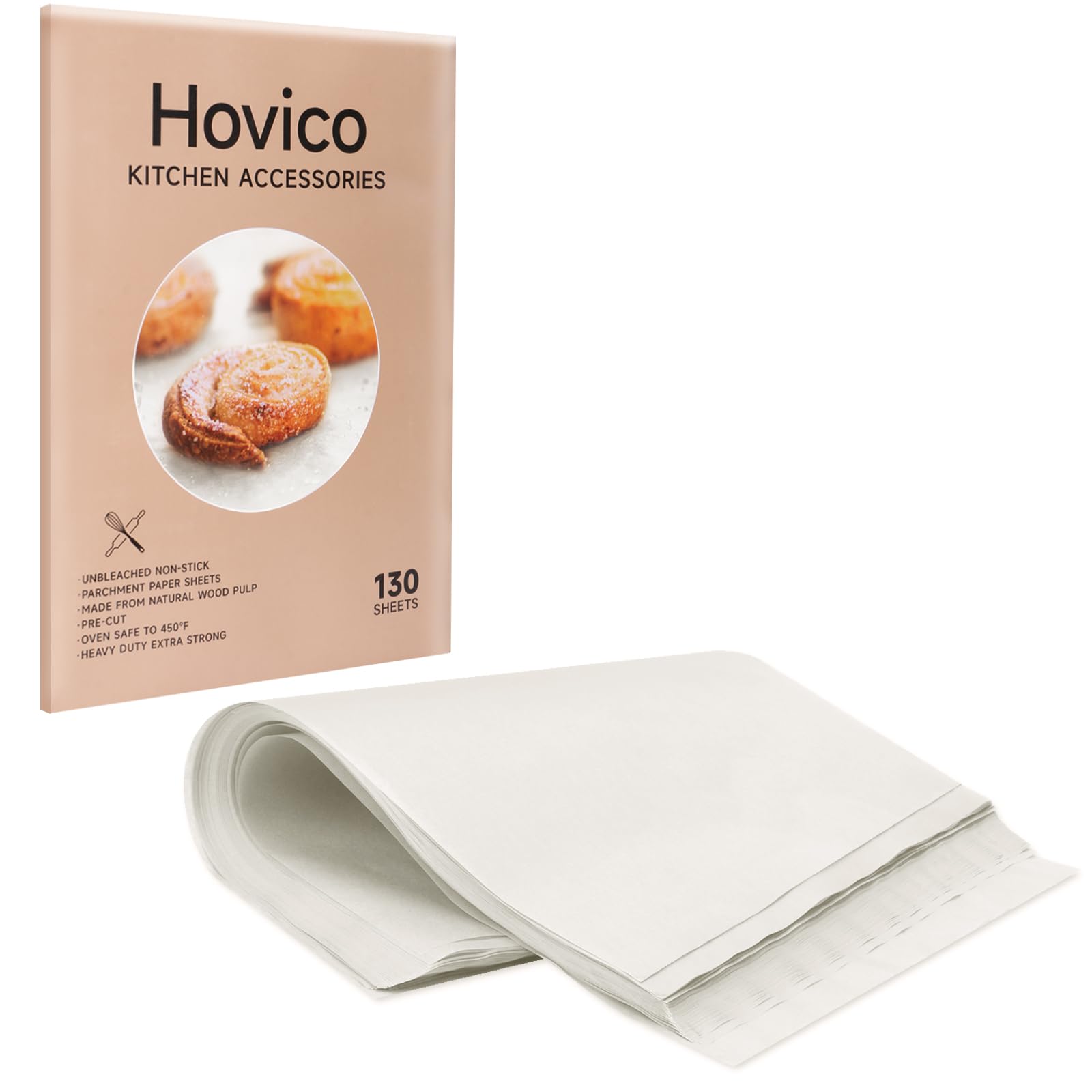 Amazon.com: Hovico 130PCS Parchment Paper Baking Sheets, 9x13 Inch ...