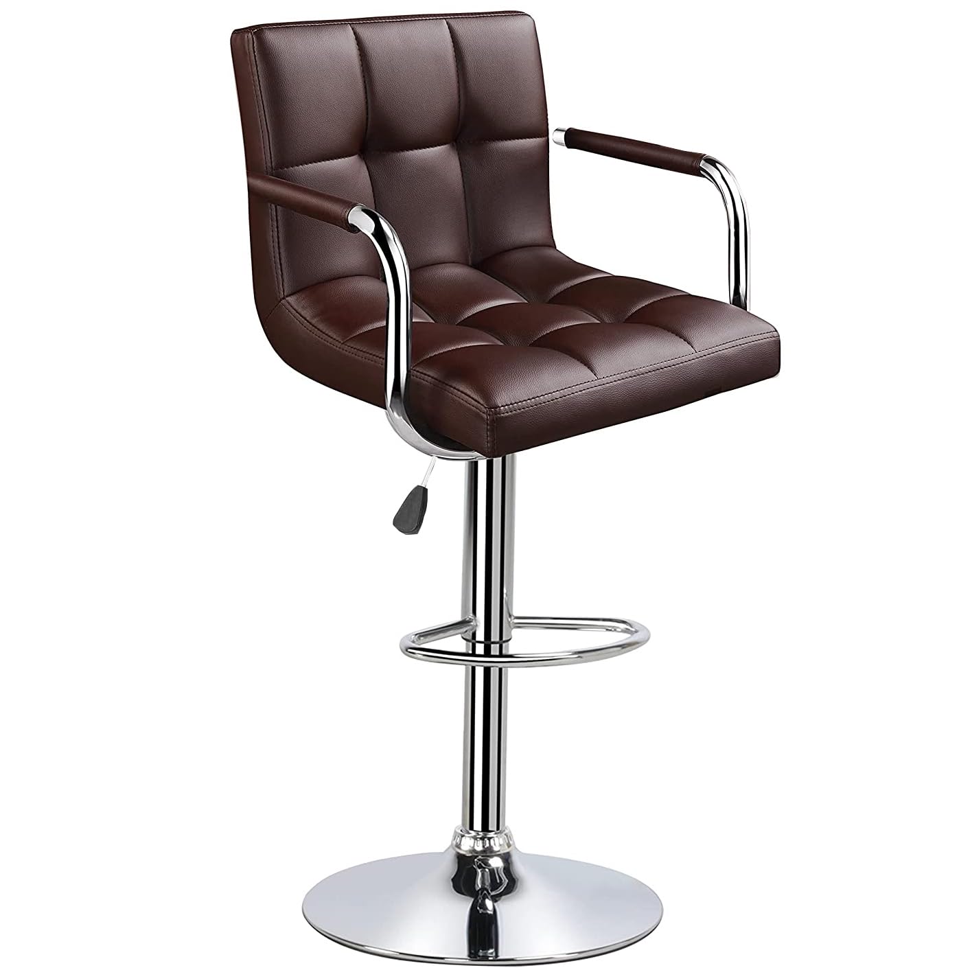 Redefine® Melbourne Swivel High Counter Bar Stool with Armrest & Square ...
