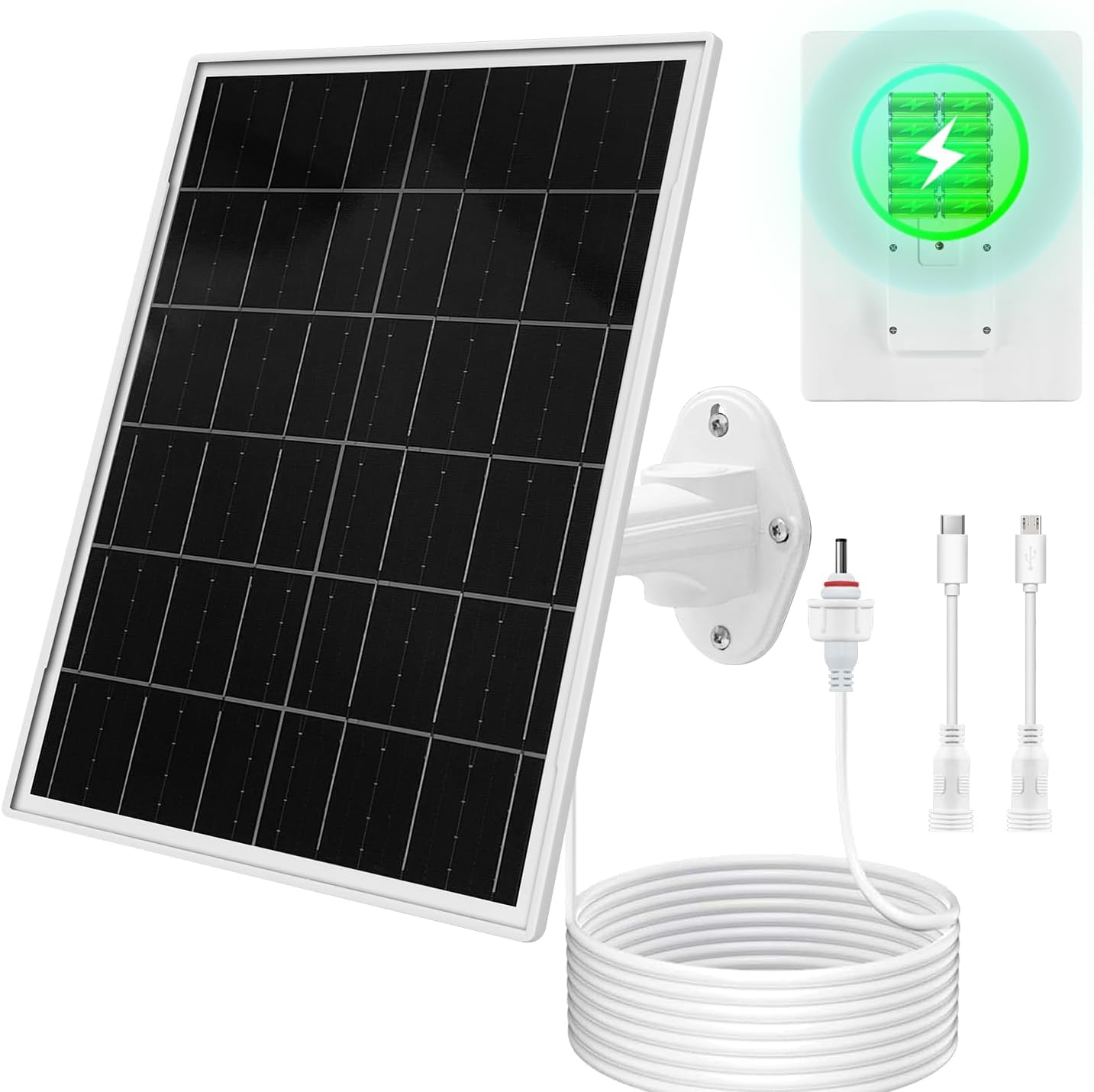 Amazon.com : USB Solar Panel 5V 15W: Small Solar Panels with High ...