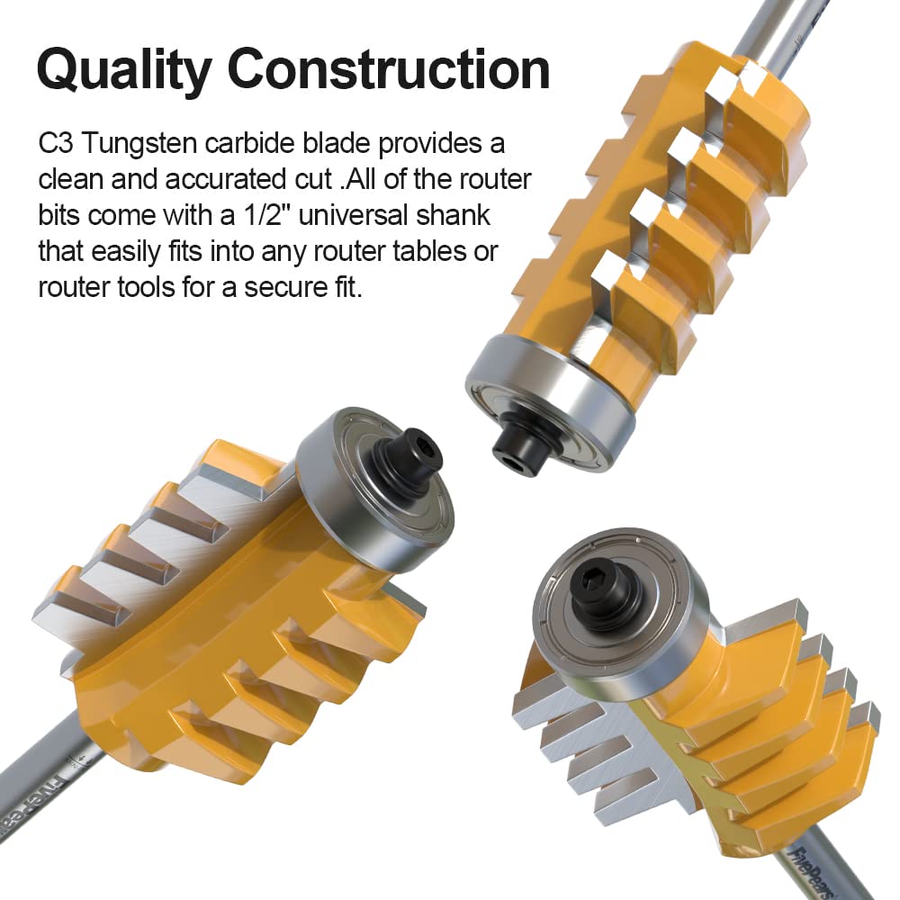 Snapklik.com : FivePears Finger Joint Router Bit