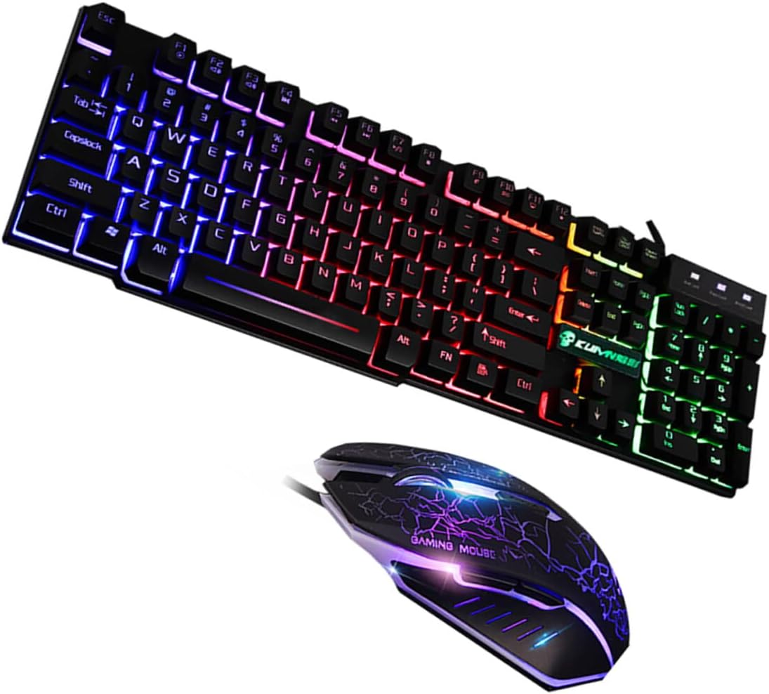 Amazon | Mobestech 有線キーボード PC用 ワイヤーキーボード PCキーボード 有線キーボードとセット 有線キーボード コンボ パソコンキーボード コンボ ブラック コンボ ...