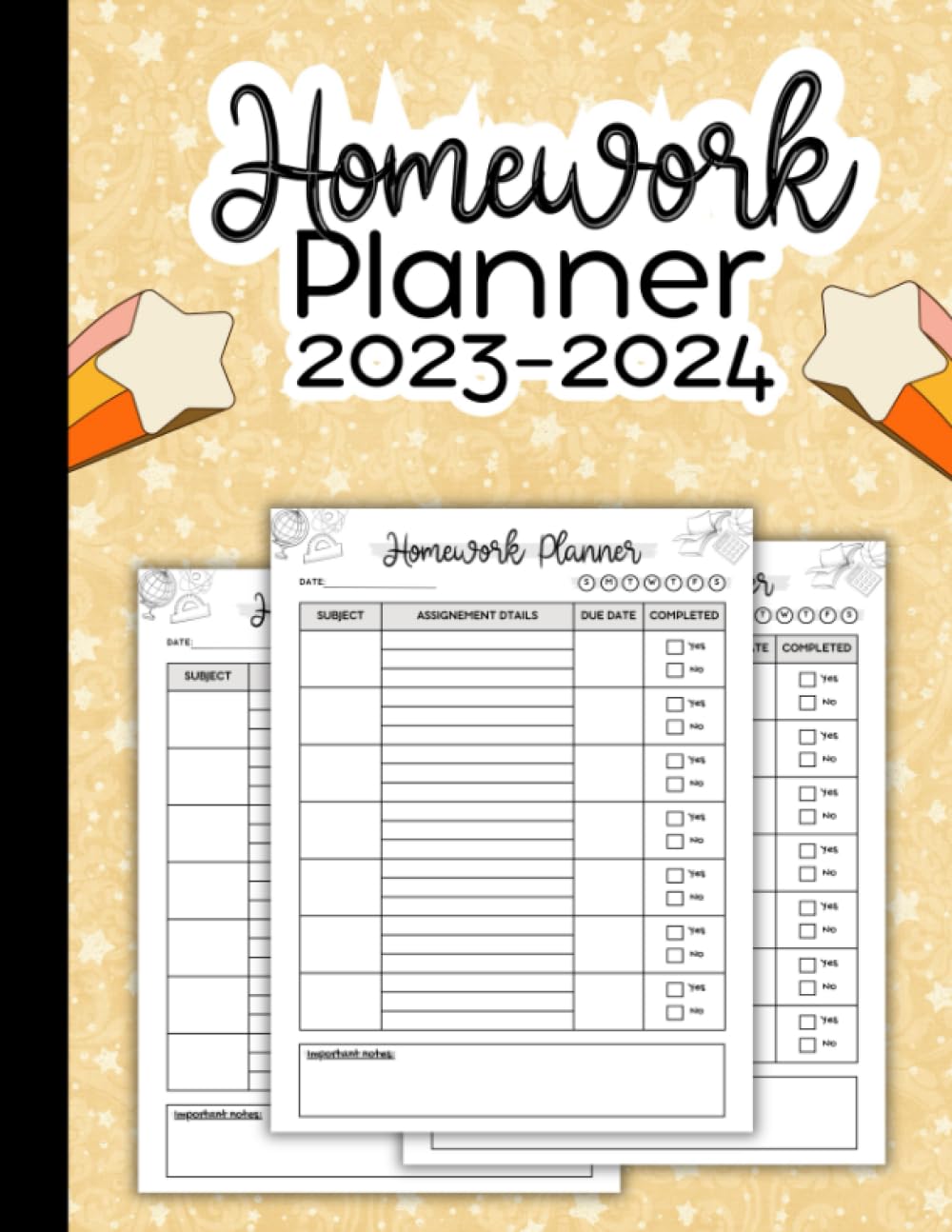 Homework planner 2023-2024: Stay Organized, Master Your Classwork - Undated Daily Assignment ...