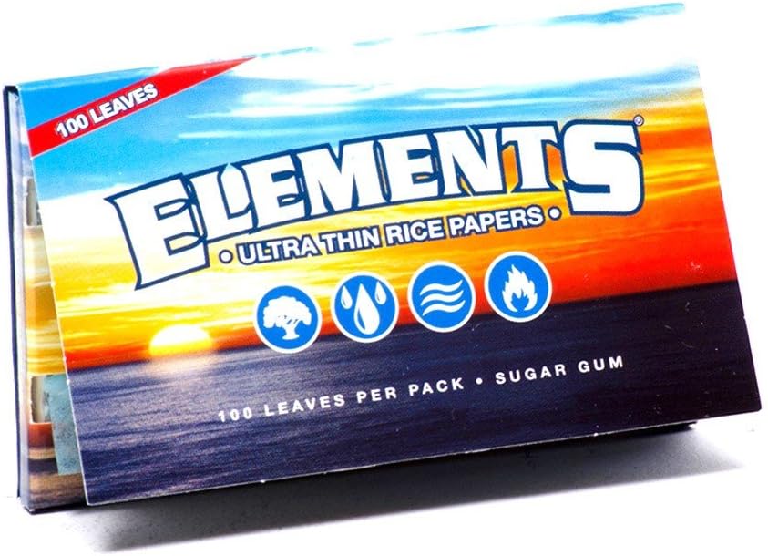 Amazon.com: Elements Ultra Thin Rice Rolling Papers 70mm Single Wide ...