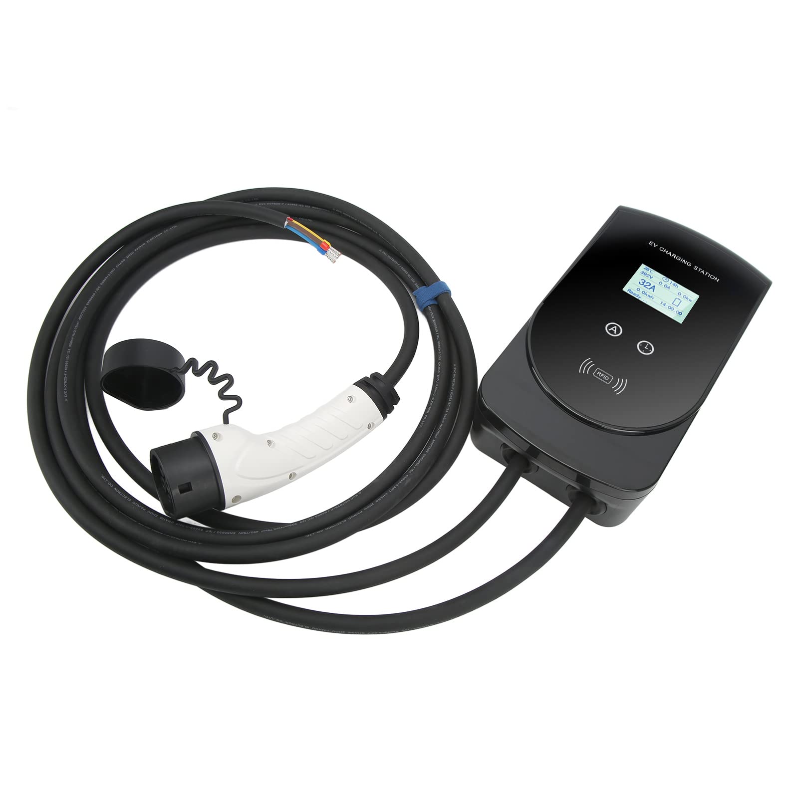 Buy EV Charging Wall Unit, Type 2 Wallbox EV Car Charger 32A Electric ...
