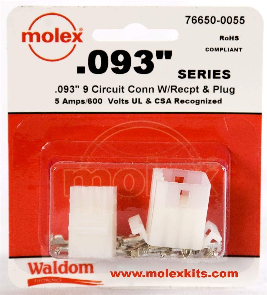 Molex 9-Pin Connector Kit 0.093 1 Set