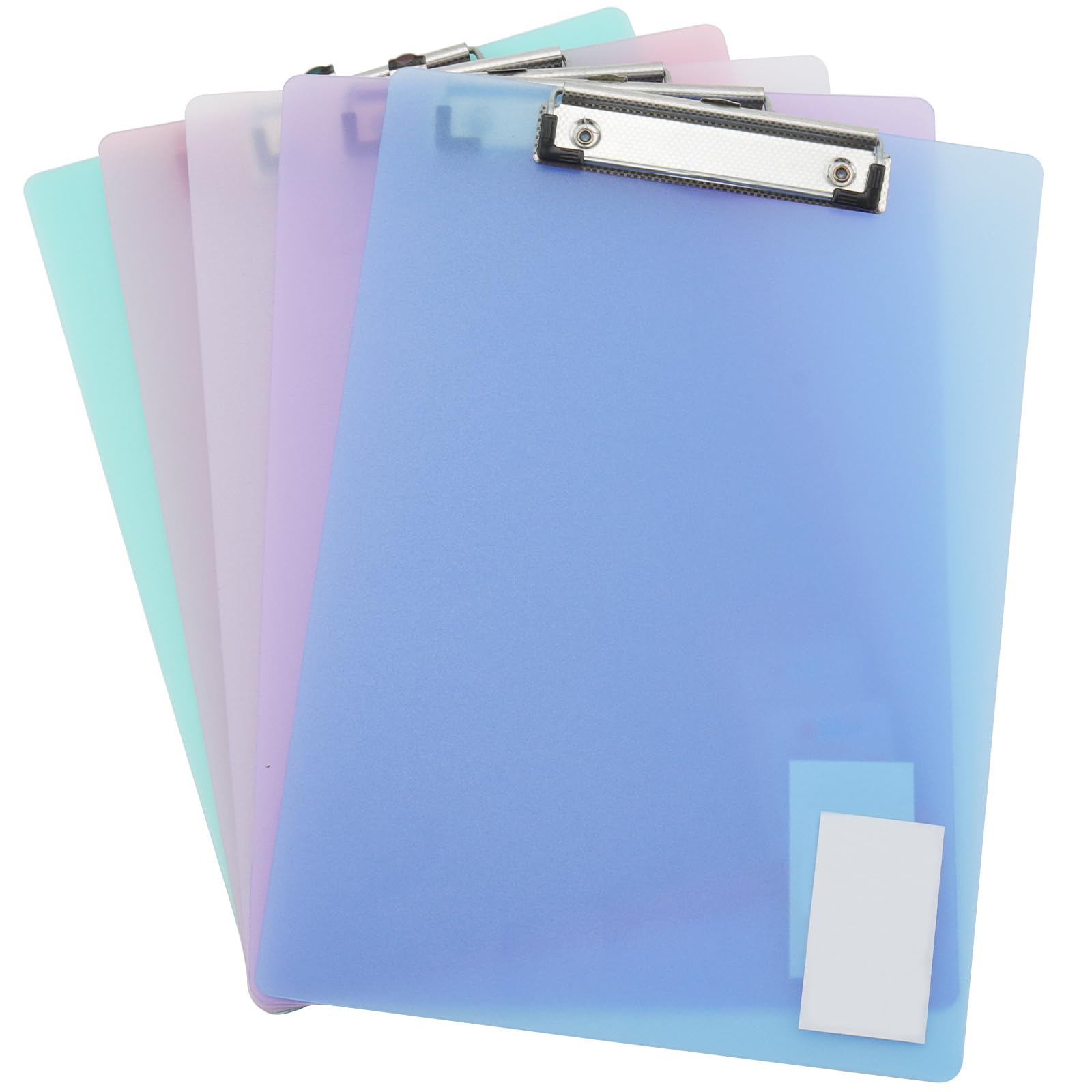 MOUYAT 15 Pack A4 Clipbboard, 31 x 22.4cm Transparent Plastic A4 ...