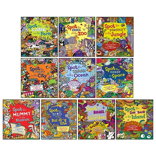 Spot Series 10 Picture Collection Books Set (Monkey in the Jungle ...