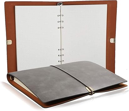 Amazon.com : Ltstor A5 PU Leather Binder Notebook, Journal Writing ...