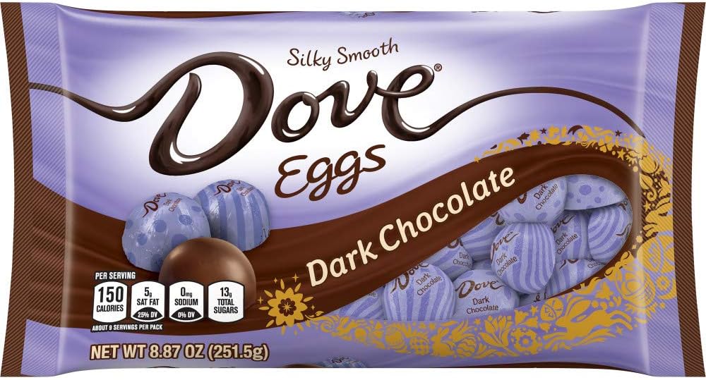 Amazon.com: Dove, Easter Dark Chocolate Candy Eggs, 8.87 oz : Grocery ...