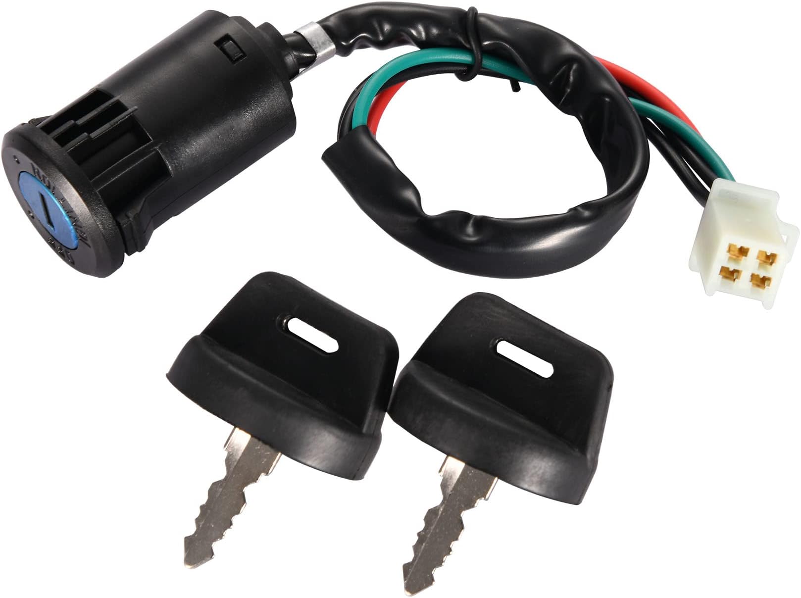 Key Ignition Switch 4 wires For motorcycles dirtbike ATV quad Go-Kart ...