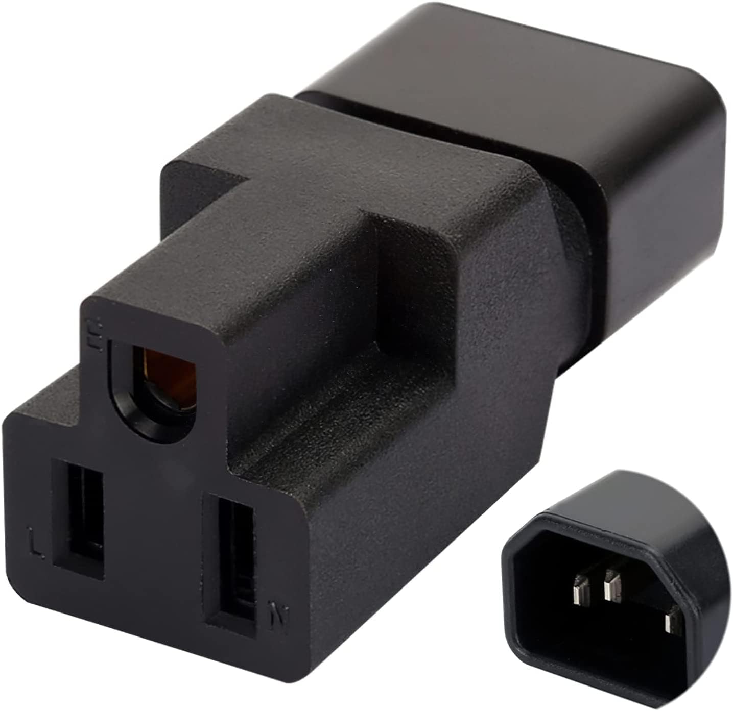 IEC320 C14 macho a Nema 5-15R PDU extensión adaptador de enchufe de ...