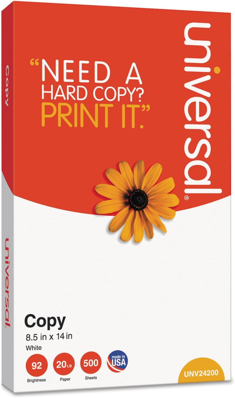 Amazon.com : Copy Paper, 92 Brightness, 20lb, 8-1/2 x 14, White, 5000 ...