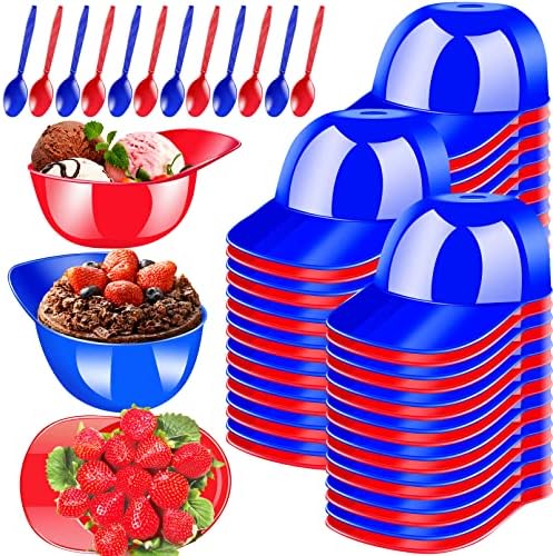 Amazon.com | YardGo 30 Pack Baseball Helmet Ice Cream Bowls, 8 oz Mini ...