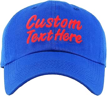 Custom Hats Design Your Own Embroidered Dad Hat Personalized Text ...