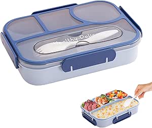 Amazon.co.jp: Divided Bento Box, Compartment Bento Box | Food Storage ...