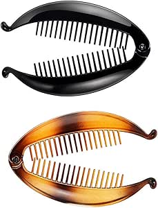 Amazon.com: GOTOTOP Banana Hair Clips for Women Girls, Fishtail Hair Clips Classic Clincher ...